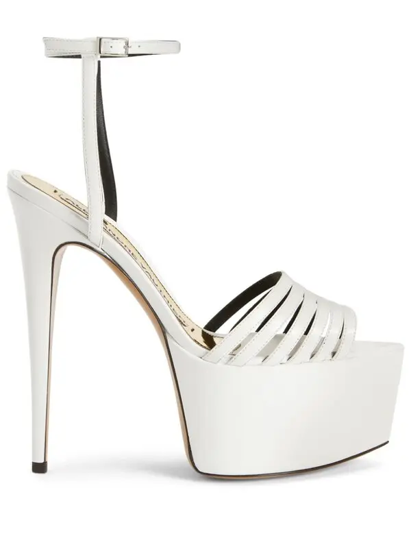 Alexandre Vauthier Leather Platform Sandals