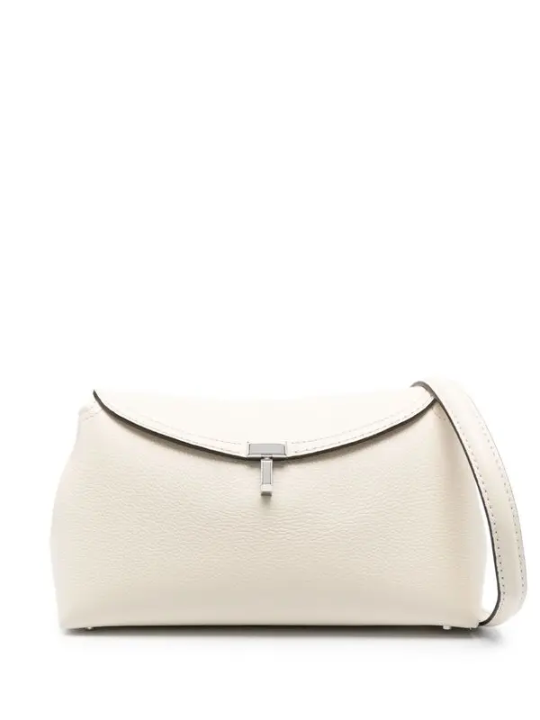 TOTÊME T-lock Leather Clutch - Neutrals