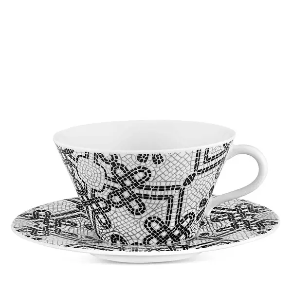 VISTA ALEGRE Calcada Portuguesa Tea Cup & Saucer, Set Of 2