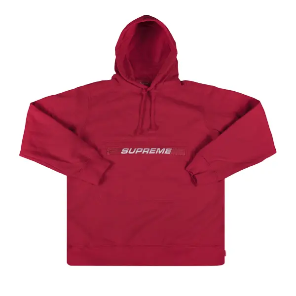 Supreme Zip Pouch Hooded Sweatshirt - Red