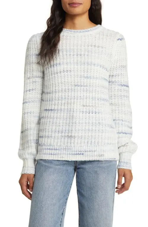 Caslon Space Dye Crewneck Sweater