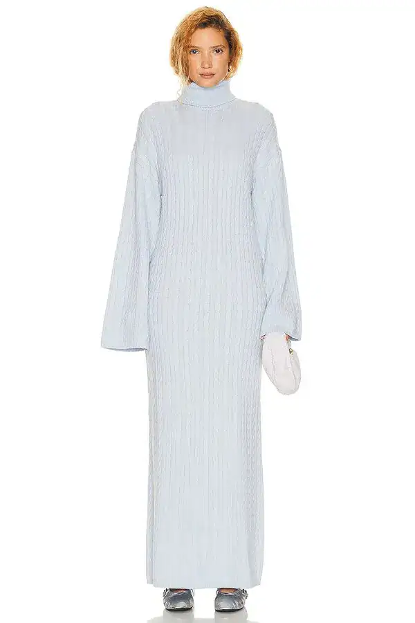 Dgmindia Light Blue Knit Dress MARIA PAVAN Dresses New Maria Pavan Mariana  Knit Dress In Blue