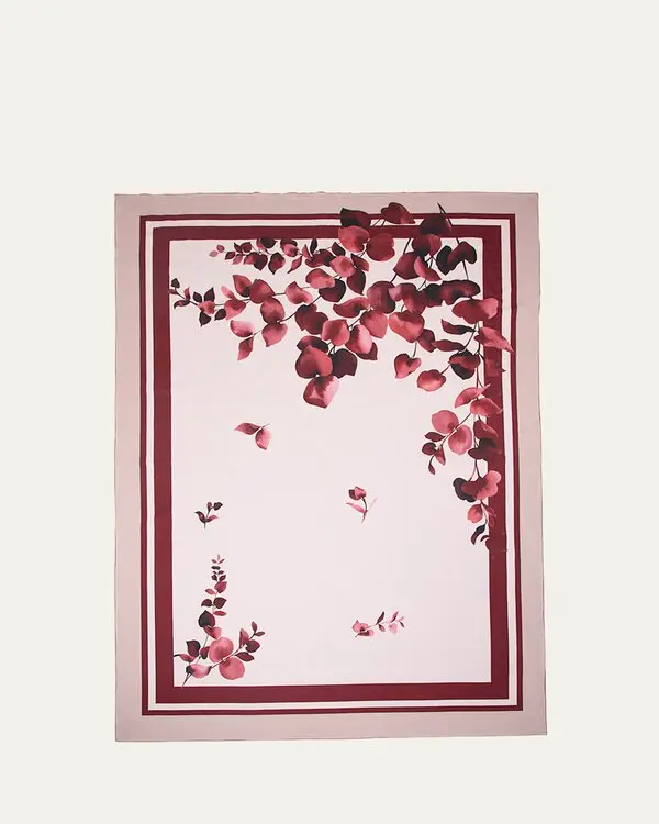 THE LINO Eucalyptus Tablecloth, 71" X 98 - Red
