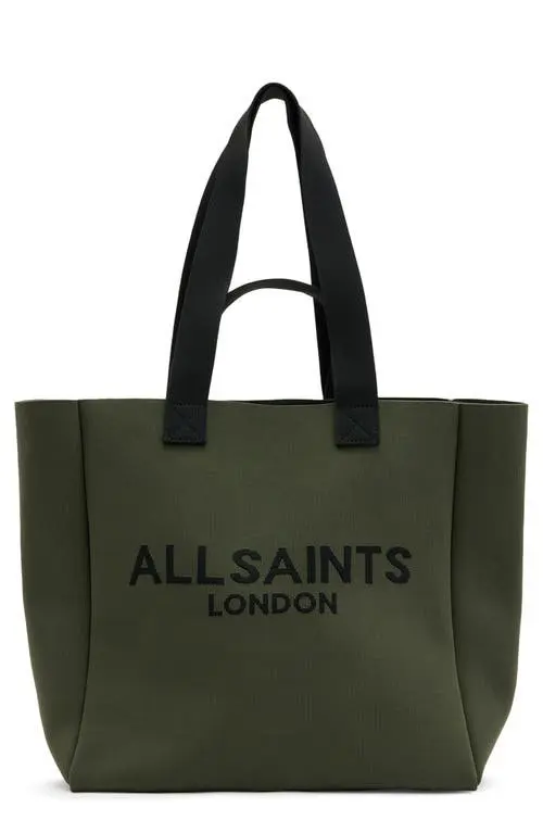 All Saints Izzy Recycled Polyester Tote - Olive Green