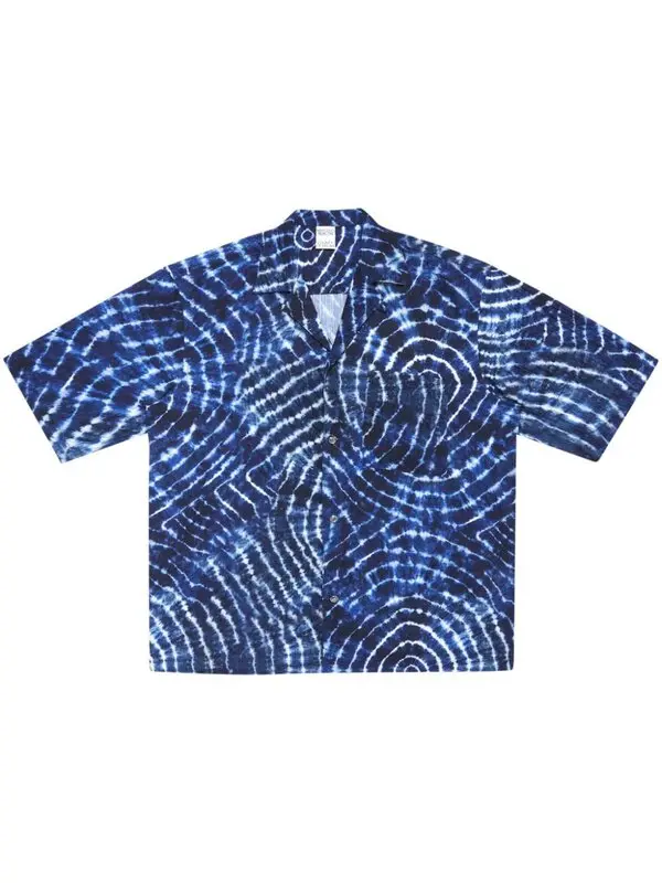 COUNTY OF MILAN Aop Soundwaves-print Shirt