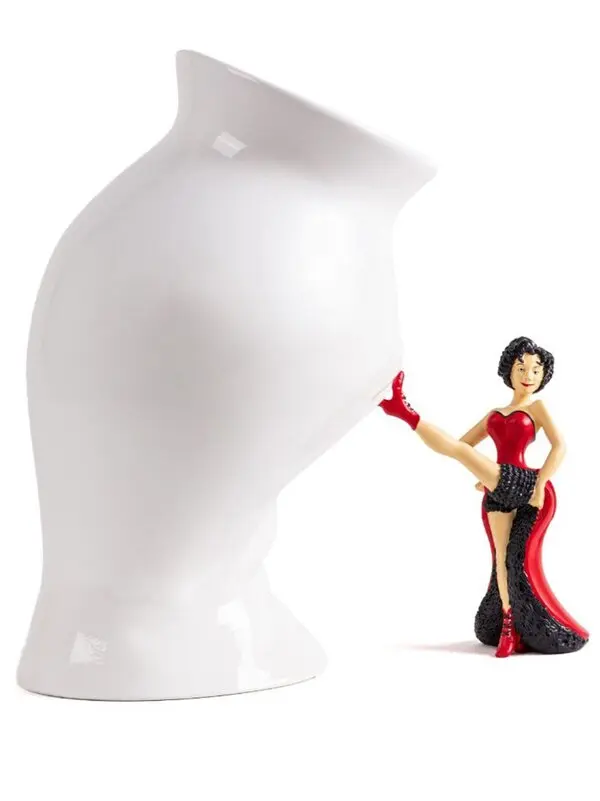 SELETTI Circus Porcelain Vase - Neutrals