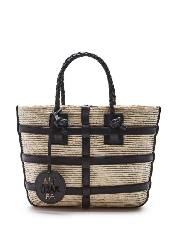 Altuzarra Mini Watermill Raffia Tote Bag