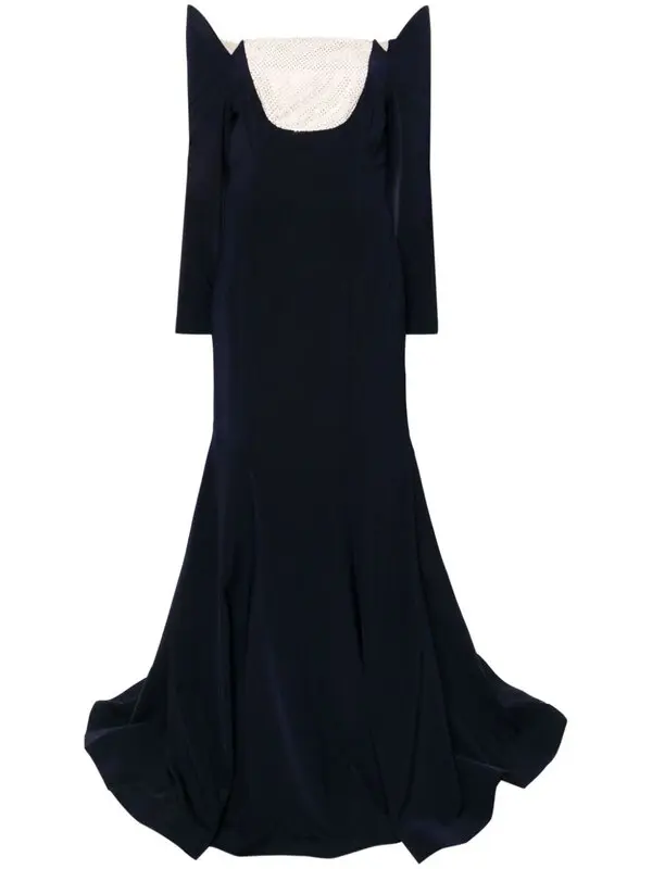 BAZZA ALZOUMAN Off-shoulder Gown