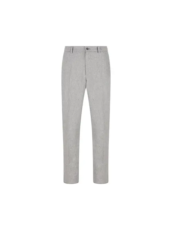 Tagliatore Garcon070039p3041352 Virgin Wool Pants - Gray/silver