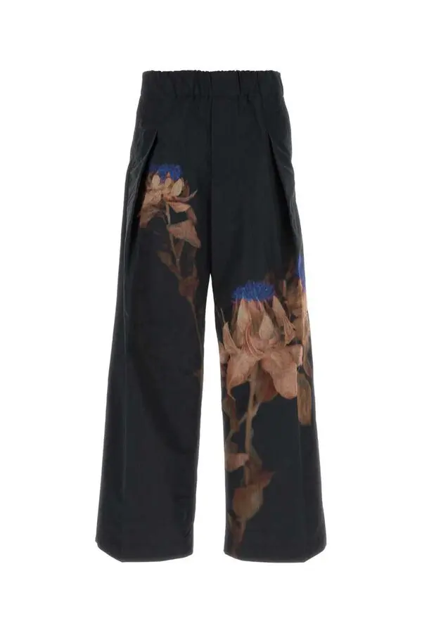 Dries Van Noten Pian Wide-leg Pants - Black