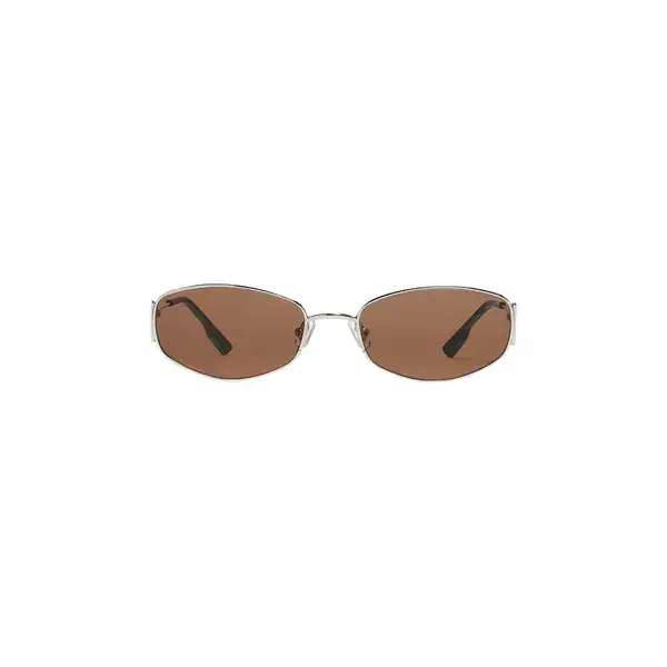 Gentle Monster Moneta 02 Sunglasses /Brown - Silver | Editorialist