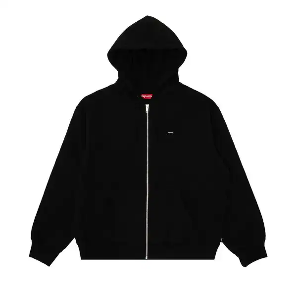 Supreme Small Box Zip Up Hooded Sweatshirt - Black | Editorialist