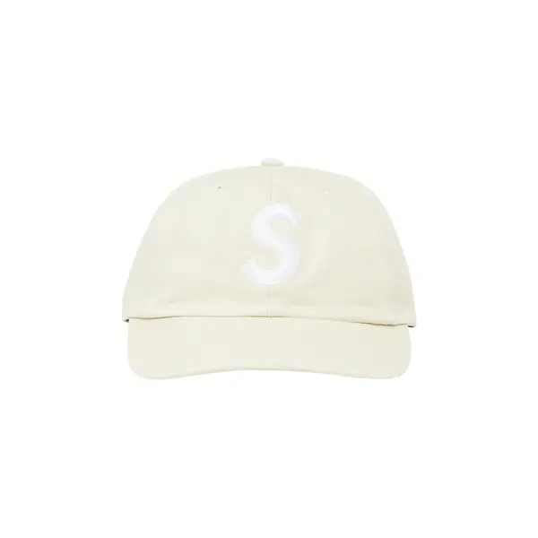 Supreme Pigment Print S Logo 6-panel Cap - Cream