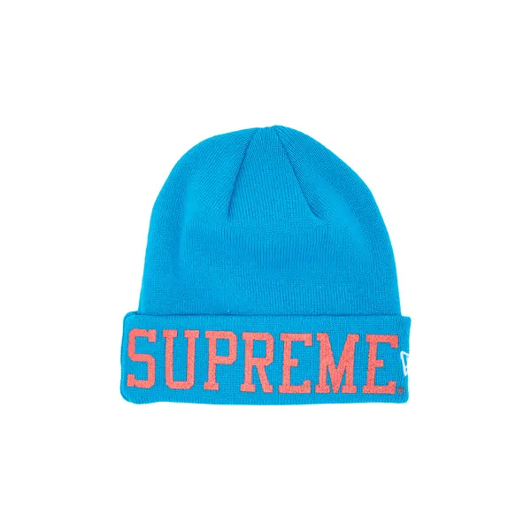 Supreme X New Era Varsity Beanie - Blue