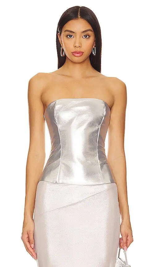Superdown Novi Faux Leather Corset