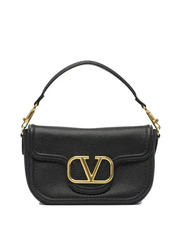 Valentino Garavani Locò Small Leather Shoulder Bag - Black - 15% Off ...