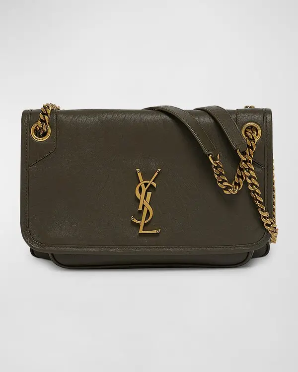 Saint Laurent Niki Leather Shoulder Bag - Light Musk
