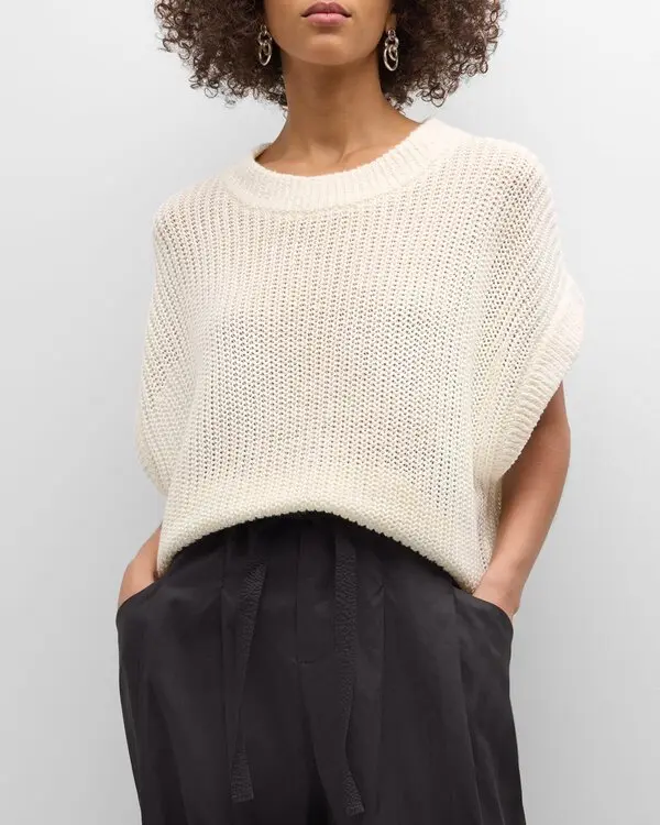 APIECE APART Oliva Linen Knit Vest