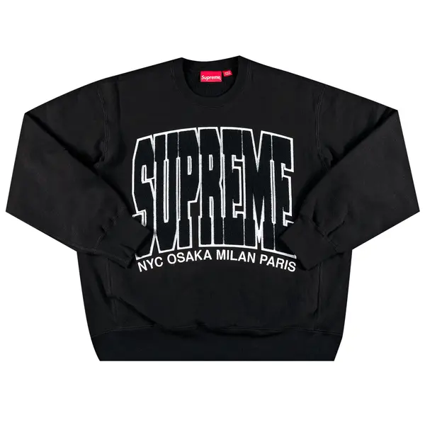 Supreme Cities Arc Crewneck - Black