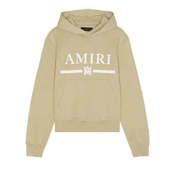 Amiri Bar Logo Hoodie - Tan