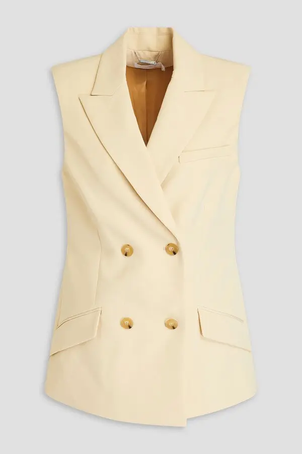 Simkhai Nori Double-breasted Crepe Vest
