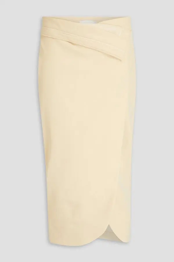 Simkhai Vienna Wrap-effect Crepe Midi Skirt