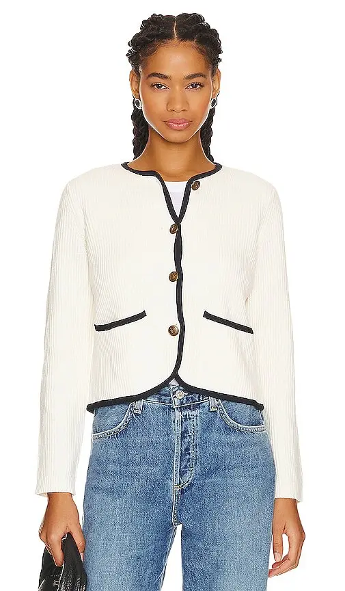 Rag & Bone Nancy Cardigan In Ivory - 30% Off | Editorialist 