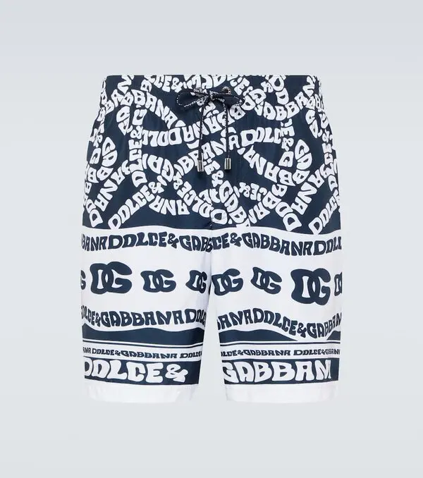 Dolce & Gabbana Printed Swim Trunks