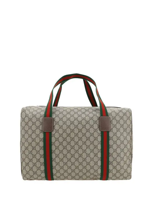 Gucci Gg Supreme Travel Bag - Brown