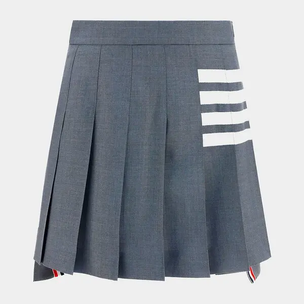 Thom Browne Wool Mini Skirt - Grey