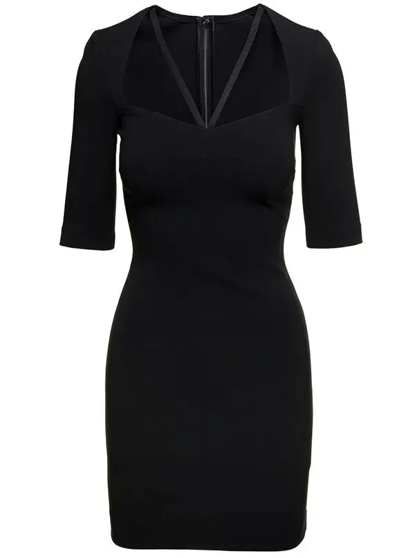 Dolce & Gabbana Mini Dress With Neckline Detail