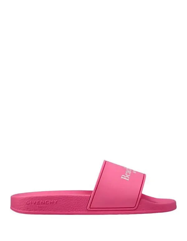 Pink Givenchy White Slippers Givenchy 4G Flat Sandals For Women