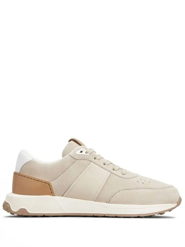 TOD'S Panelled Suede Sneakers - Neutrals