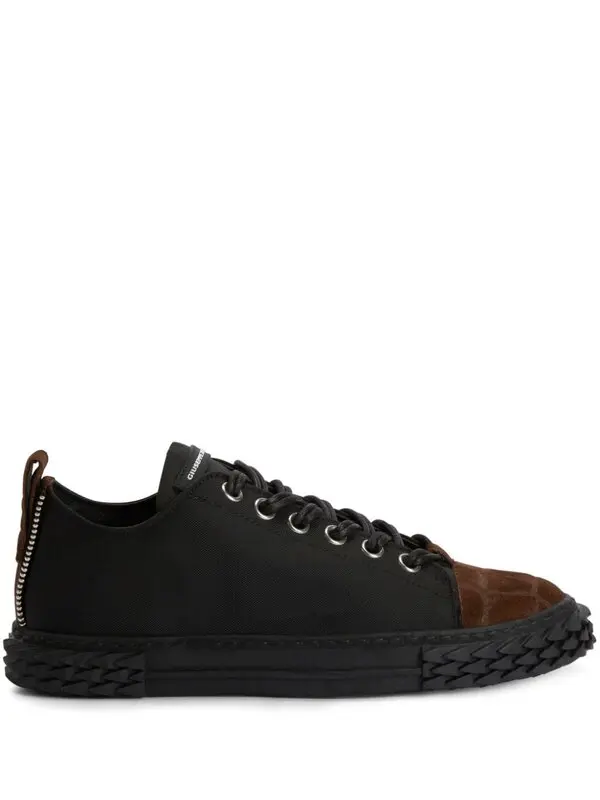 GIUSEPPE ZANOTTI Blabber Panelled Sneakers - Black