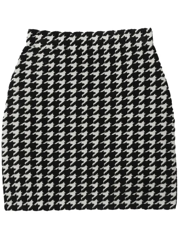 Burberry Houndstooth Mini Skirt