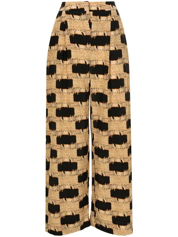 LENNY NIEMEYER Trompe L'oeil Print Trousers