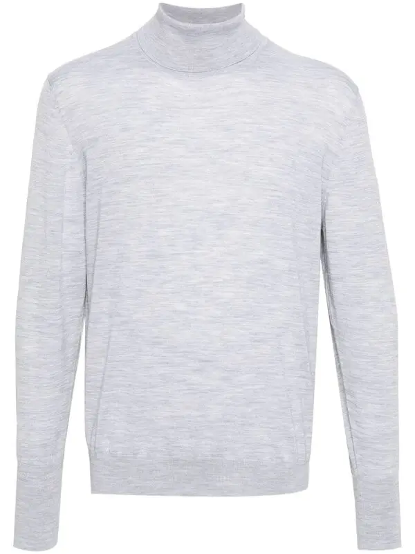 Eleventy Turtleneck Wool Jumper - Grey