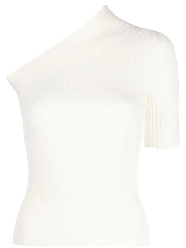 AERON Ribbed Asymmetric Top - Neutrals