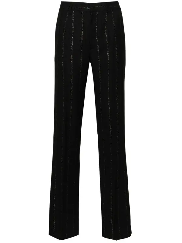 Alessandra Rich Lurex Pinstriped Trousers