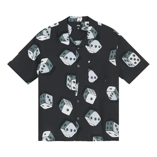 StÜssy Dice Pattern Shirt - Black