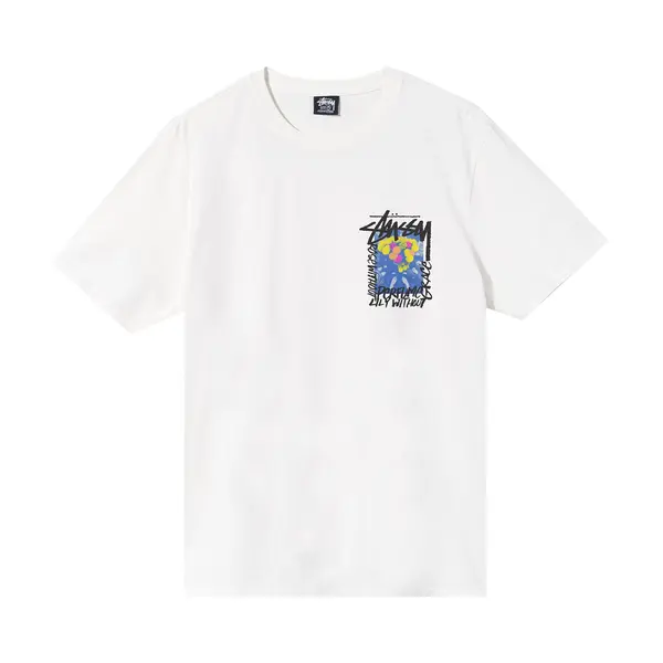 StÜssy Camelias Pigment Dyed Tee 'natural - White