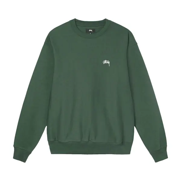 StÜssy Stock Logo Crew - Green