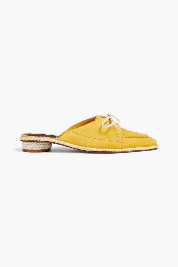 Zimmermann Lace-up Suede Mules