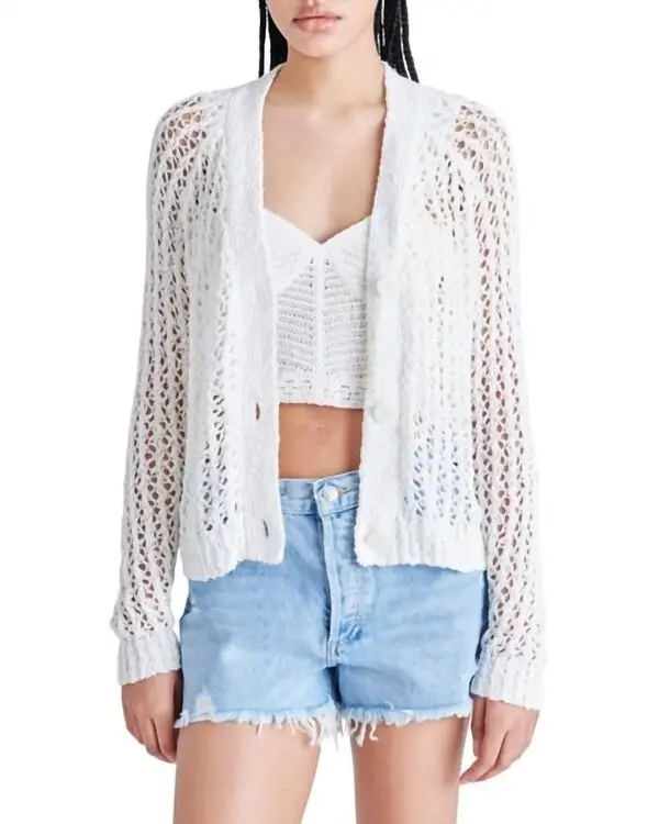 Z Supply Patrice Rib Cardigan in Cloud-Final Sale main image 1