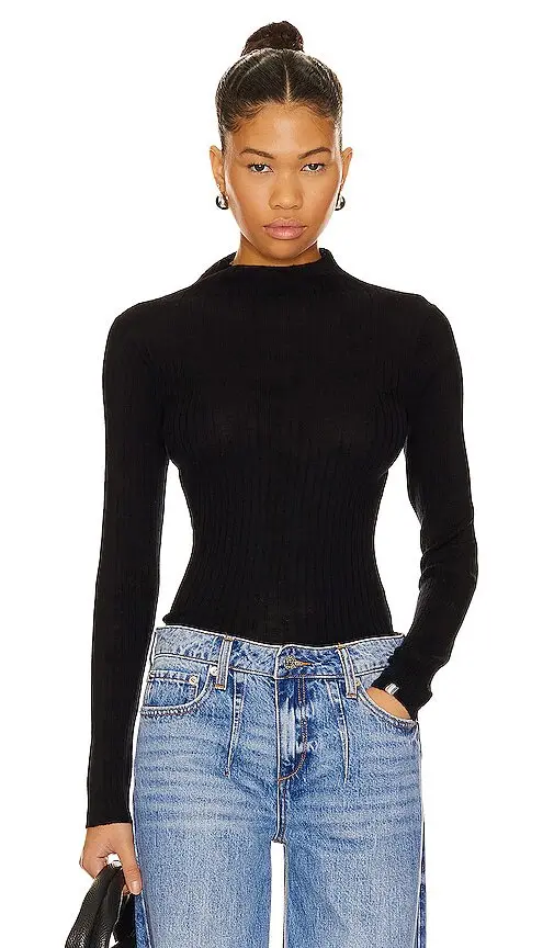 One Grey Day Carter Merino Mock Neck