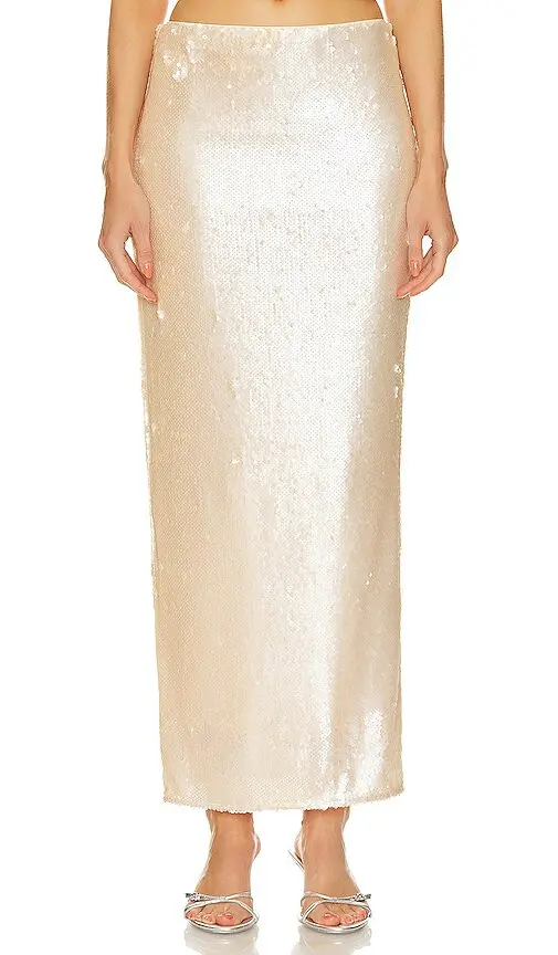 LOVERS AND FRIENDS X Bridget Lilium Skirt - Beige Neutral