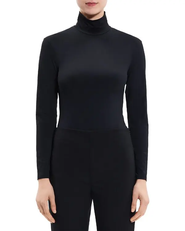 Buy Theory Turtleneck Bodysuit - Black At 66% Off | Editorialist