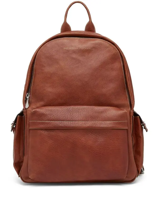 Brunello Cucinelli Leather Backpack - Brown