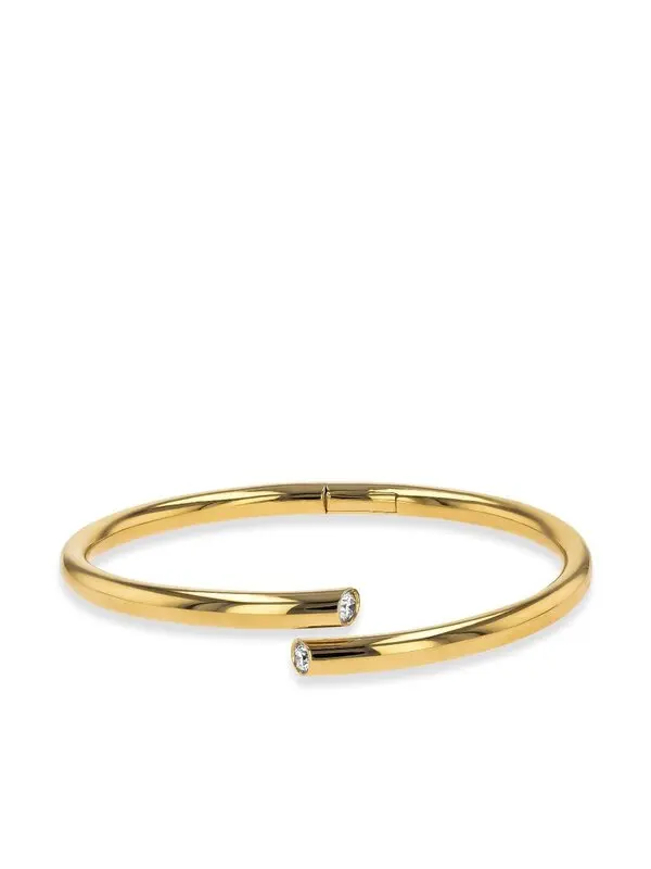 PRAGNELL 18kt Yellow Eclipse Diamond Bangle Bracelet