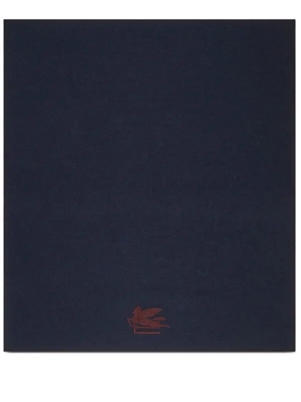 Etro Pegaso-motif Wool Throw Blanket